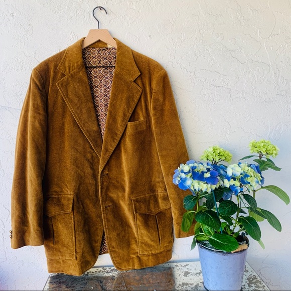 Vintage | Jackets & Coats | Vtg 7s Vsco Tan Brown Corduroy Oversized ...